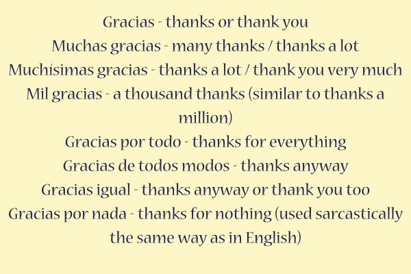 Giving and Receiving Thanks in Spanish — Na'atik Language & Culture ...