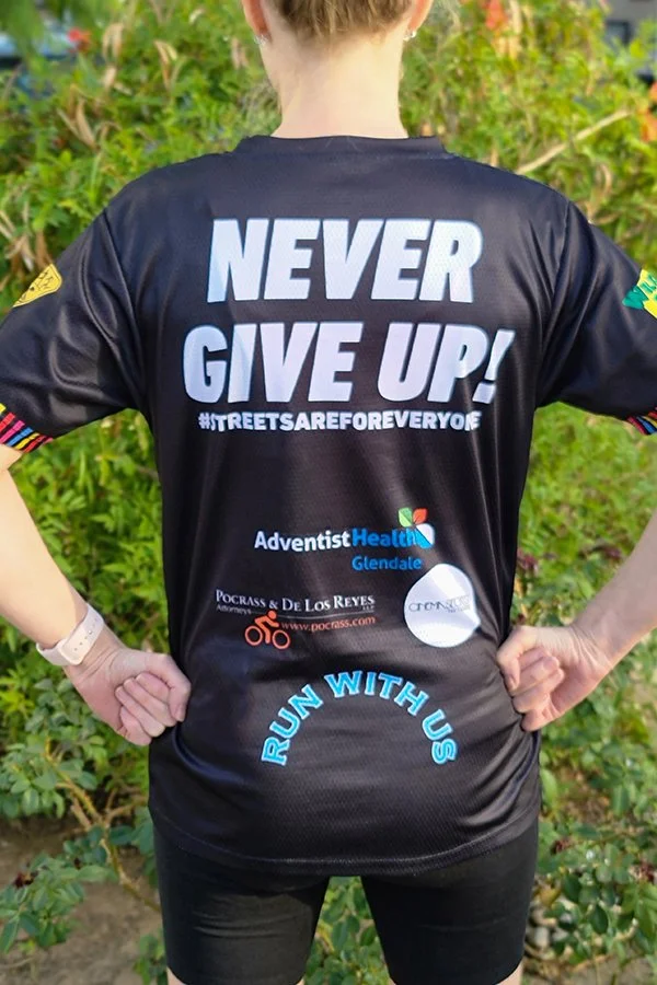 Finish The Run Phoenix and Fire Running Shirt — Streets Are For Everyone