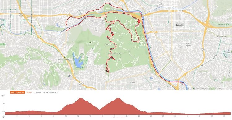 Finish The Ride and Run Griffith Park Route Maps — Streets Are For Everyone