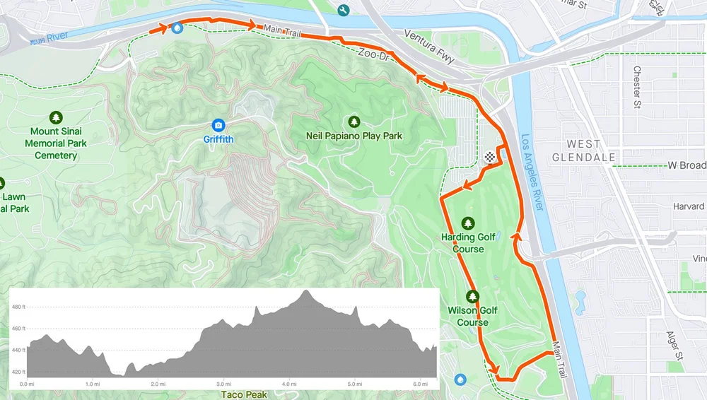 Finish The Ride and Run Griffith Park Route Maps — Streets Are For Everyone