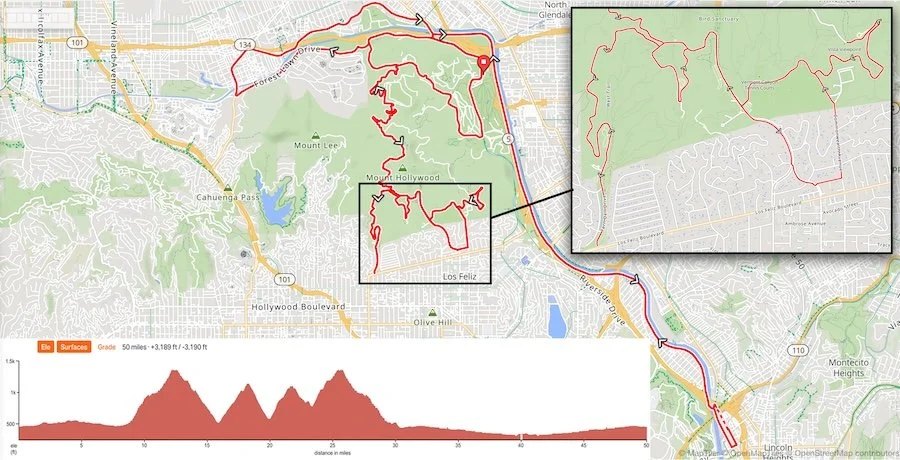 Finish The Ride and Run Griffith Park Route Maps — Streets Are For Everyone