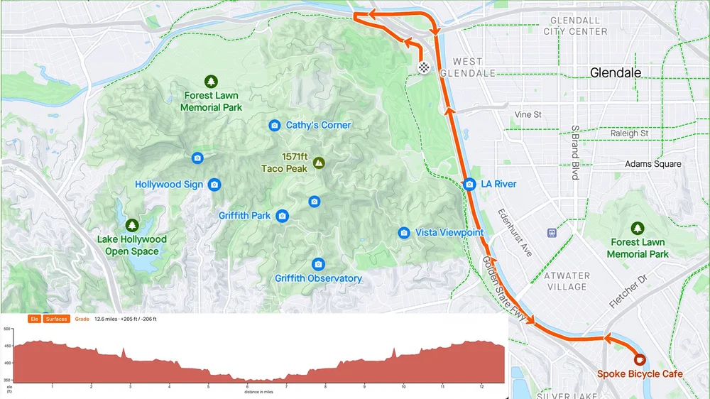 Finish The Ride and Run Griffith Park Route Maps — Streets Are For Everyone
