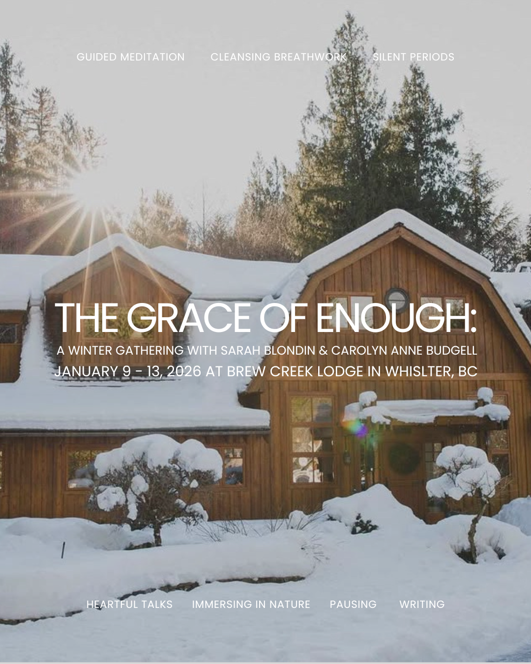 The Grace of Enough: A Winter Gathering with Sarah Blondin & Carolyn ...