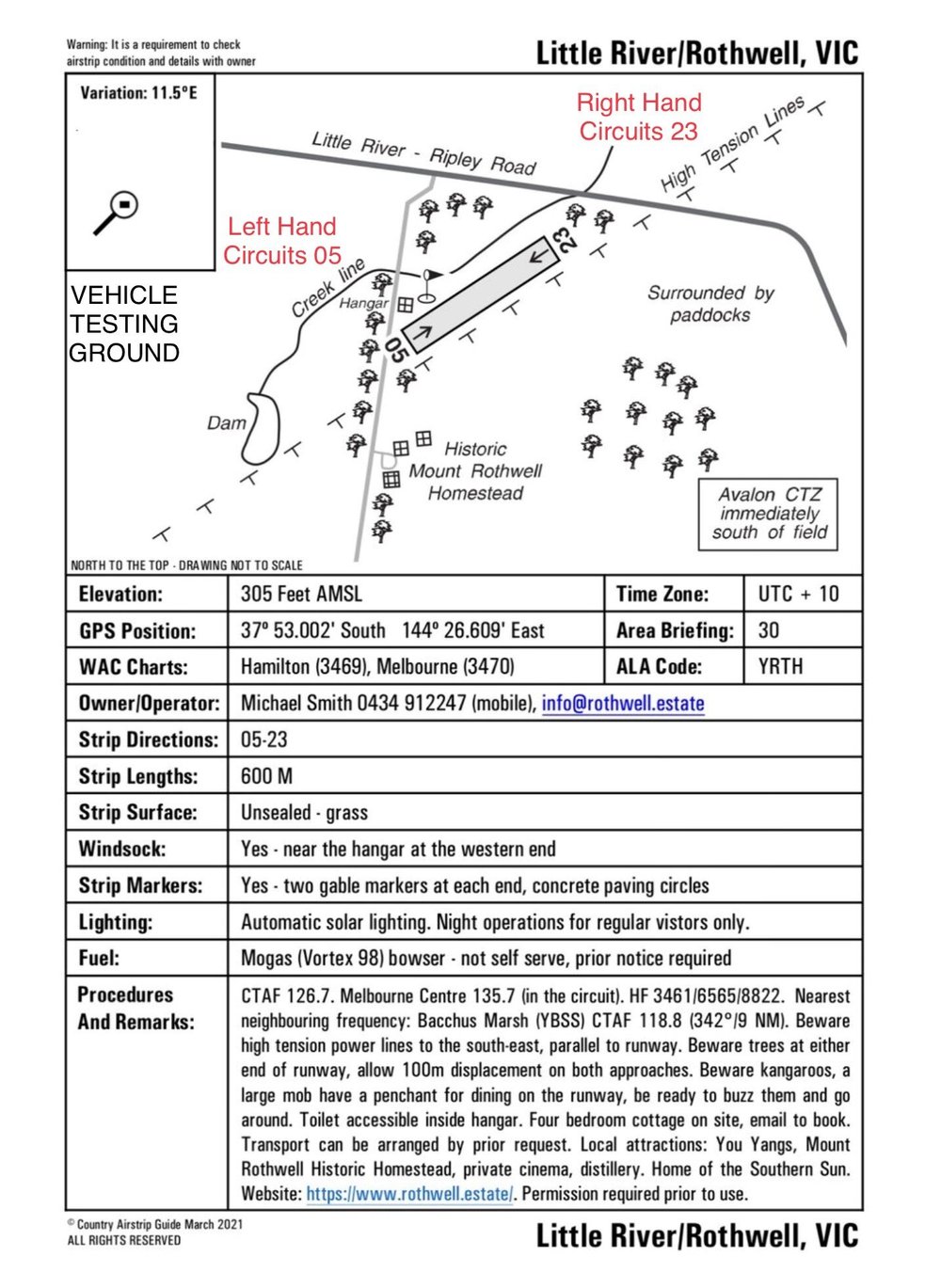 Airstrip — Rothwell Estate