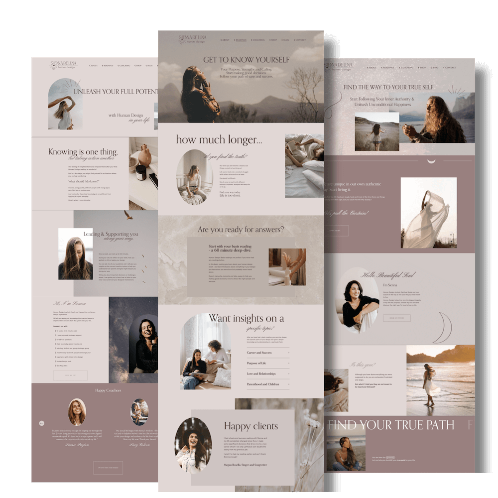 Spiritual Website Templates & Metaphysical Website Design