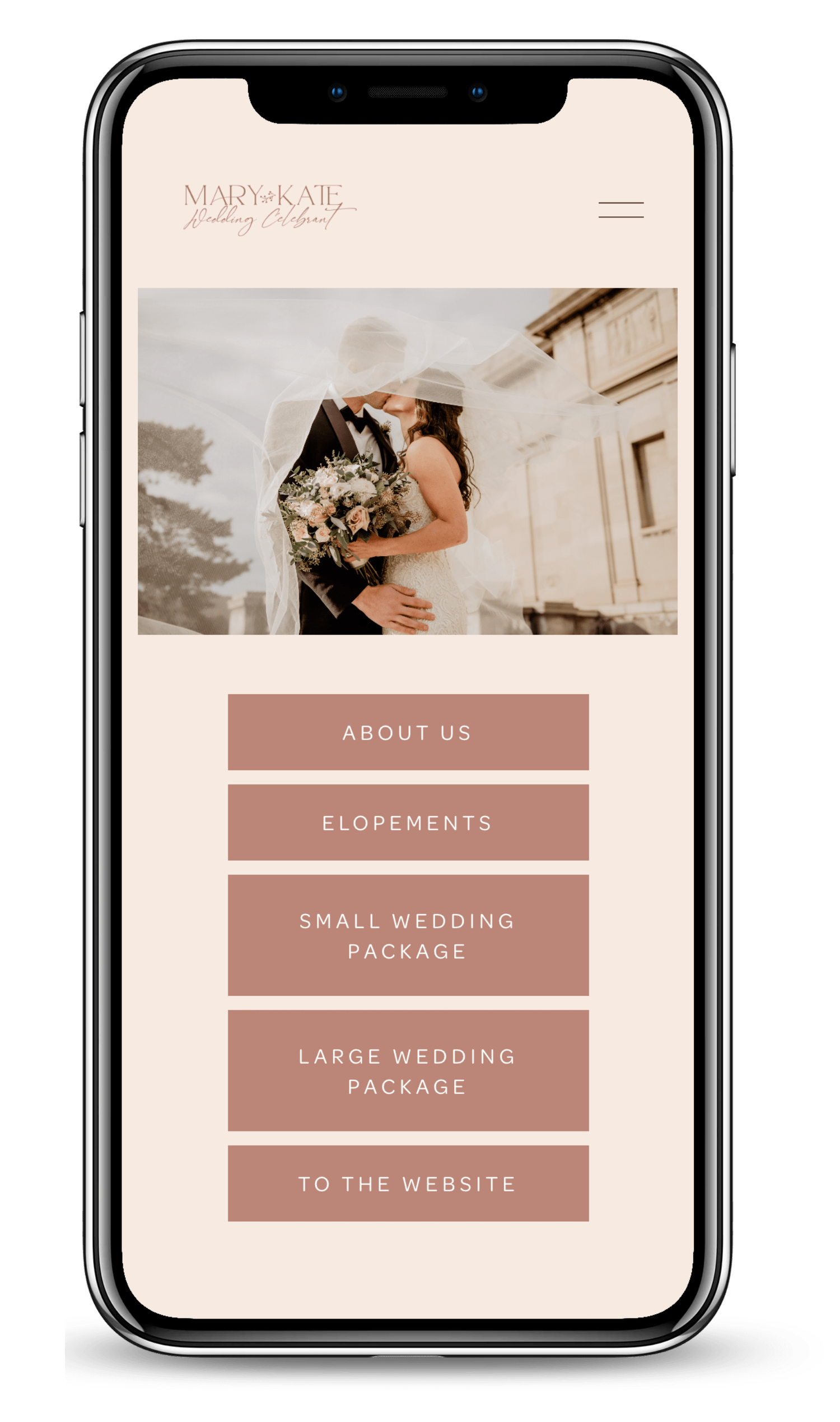 Squarespace Website Template for Wedding Planner and Marriage Celebrants