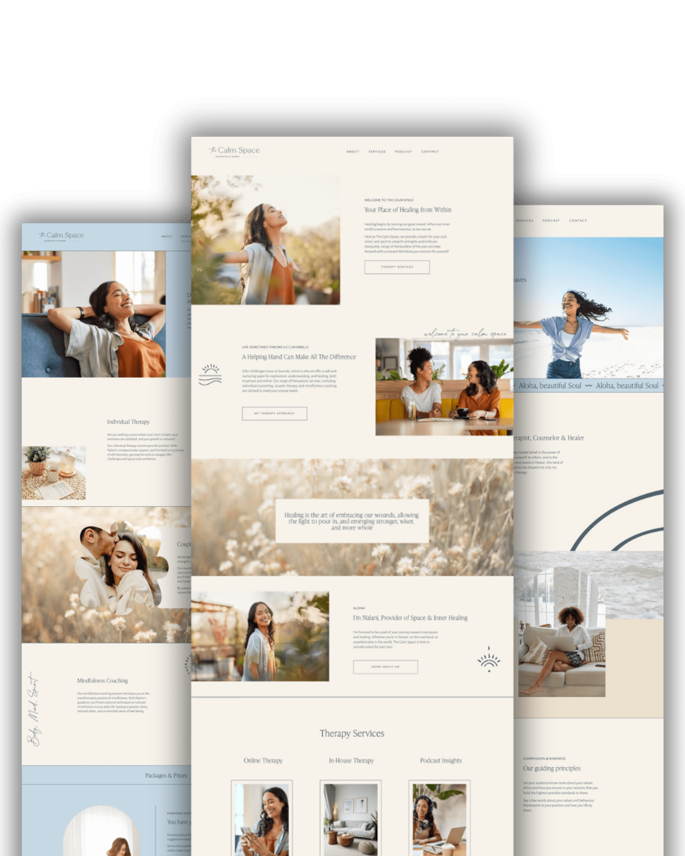 Therapist Squarespace Website Template for Therapists and Counselors