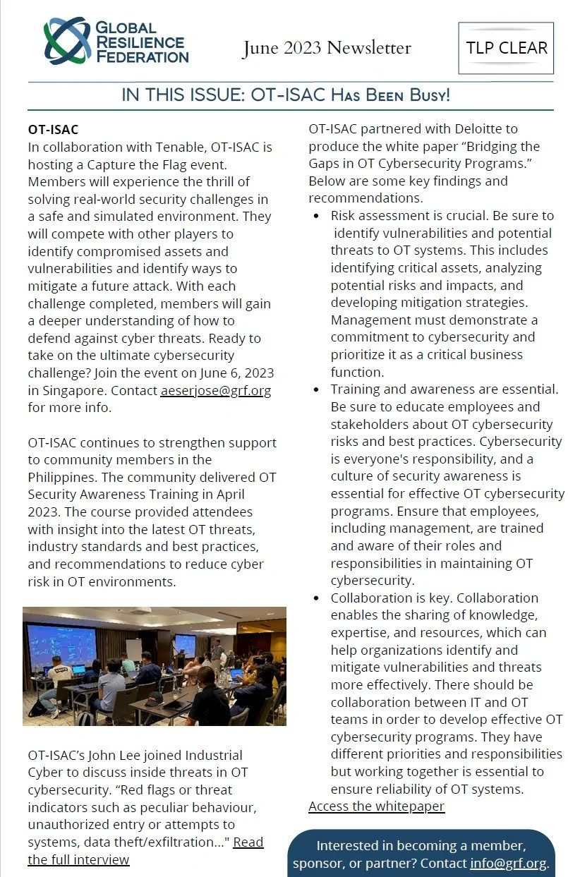 Newsletter June 2023 — GRF