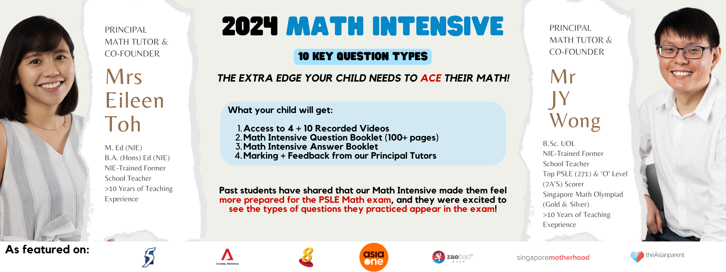 Mathematics Tuition Centre - PSLE Math Ten-Year-Series (TYS) Answers Mathematics Tuition Centre - PSLE Math Ten-Year-Series (TYS) Answers