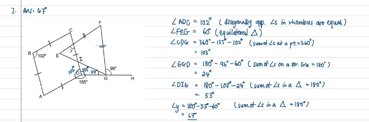 PSLE Math 2021 Paper 2 Question 7