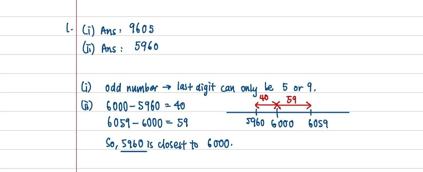 PSLE Math 2021 Paper 2 Question 1