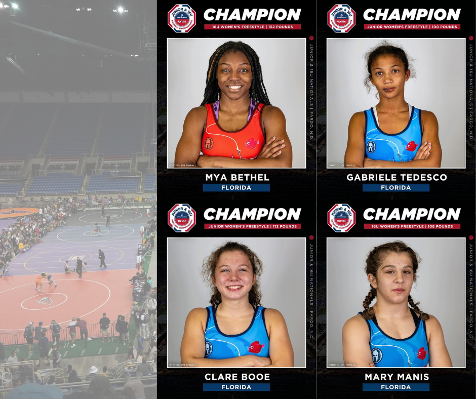 Tedesco, Manis, Booe, and Bethel are National Champions — Kabra Wrestling