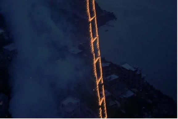 What? A Ladder Made of Fireworks?