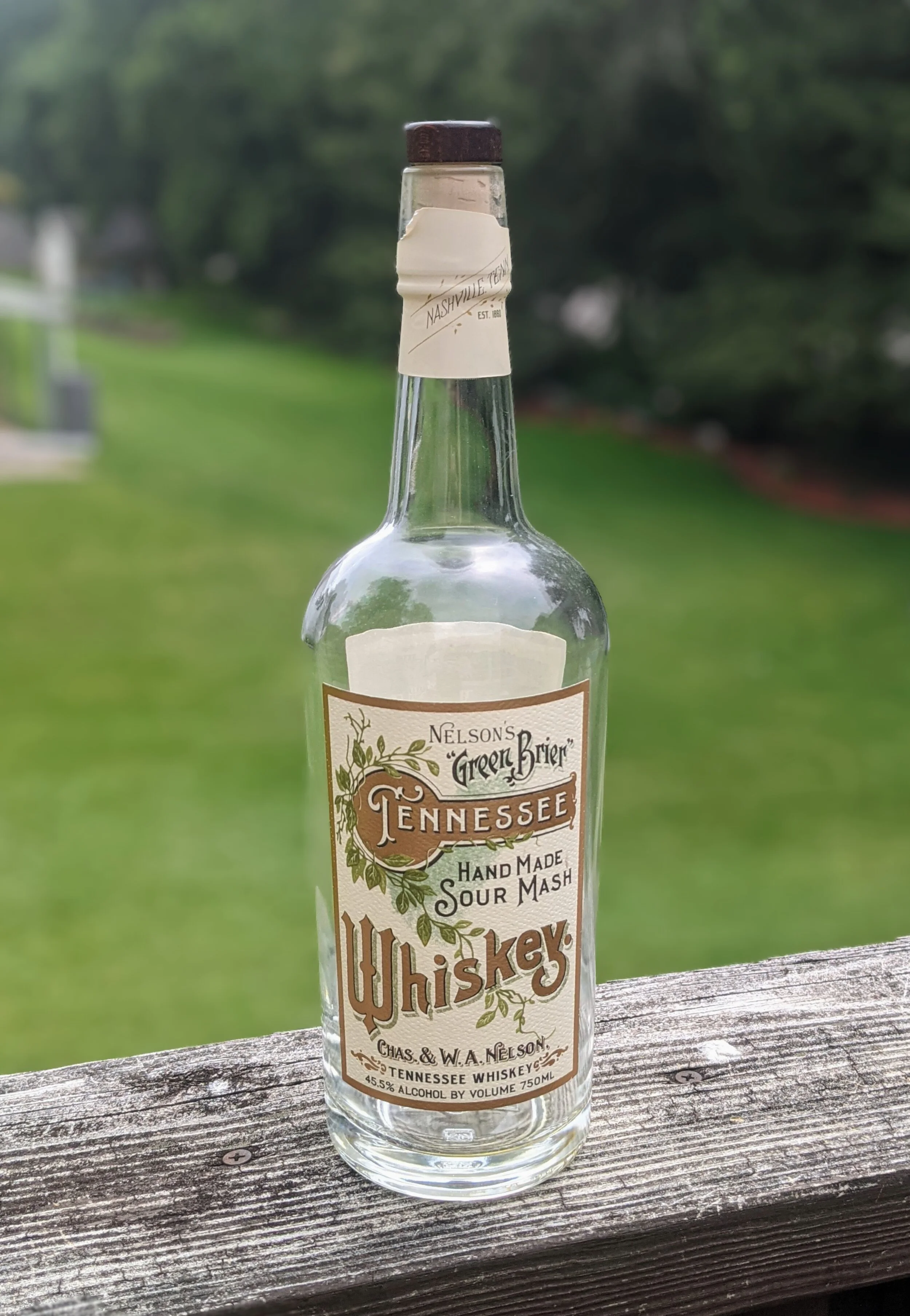 Nelson's "Green Brier" Tennessee Whiskey