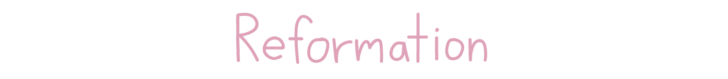 Reformation | Tanu Vasu — Tanu Vasu