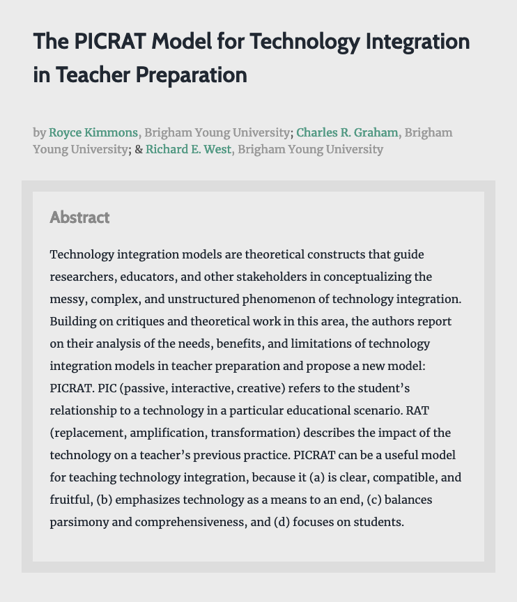 Choose Integration Approach — Civics of Technology