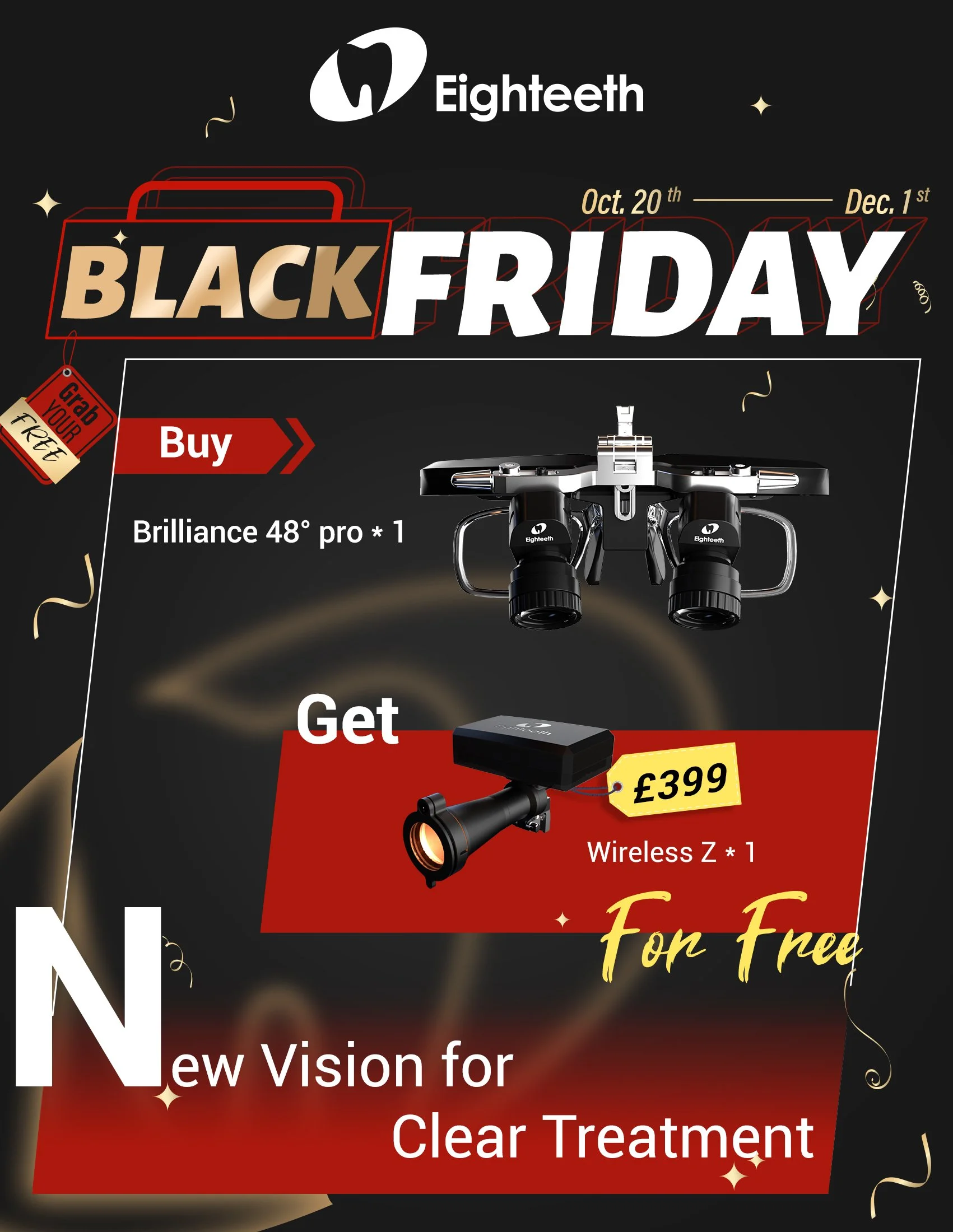 Brilliance 48 Pro ( ergonomic dental loupes) — PAAD Dental