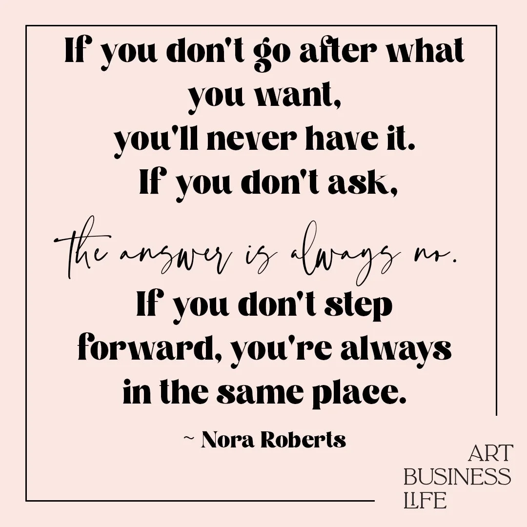 If you don't go after what you want, you'll never have it. If you don't ...