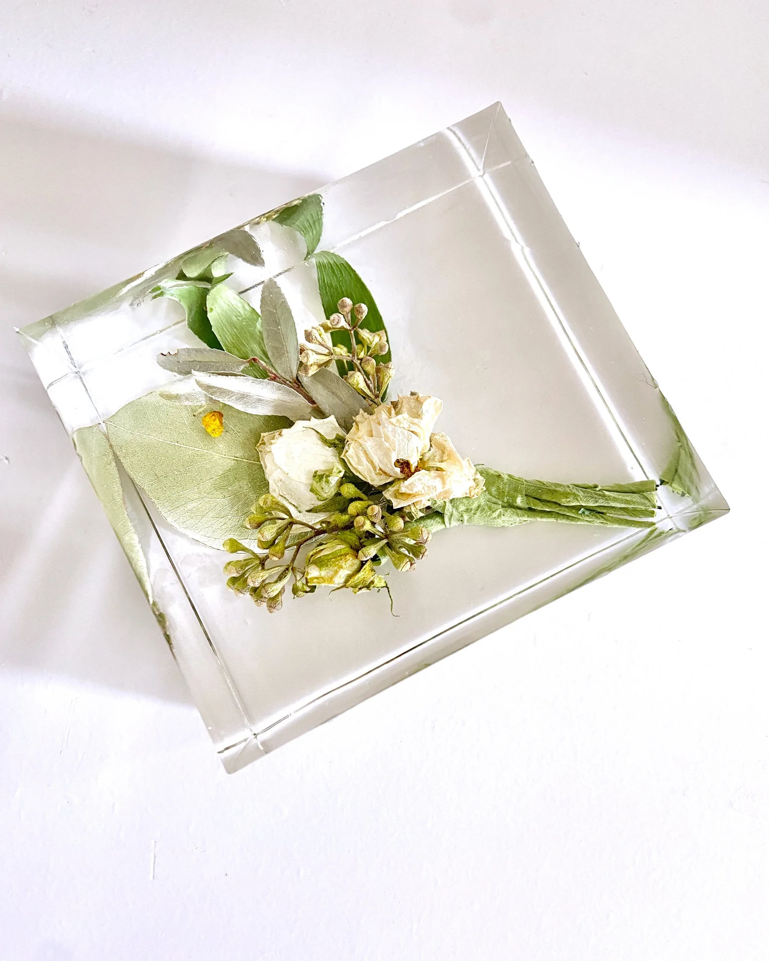 Wedding Invitation Art with Preserved Flowers — MarinaMakesArt - Modern ...