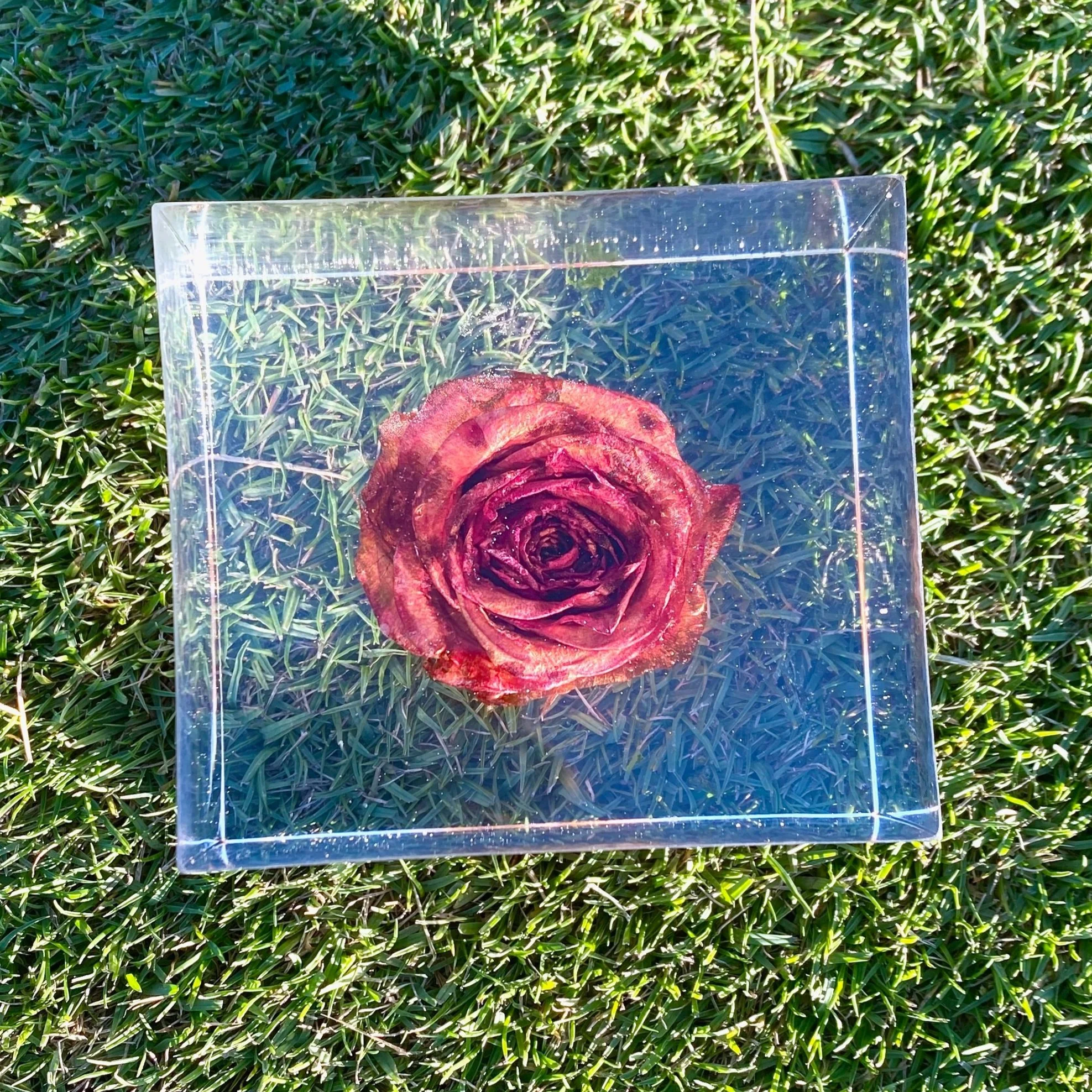 Custom Wedding Bouquet Preservation Block, Resin Flower Preservation ...