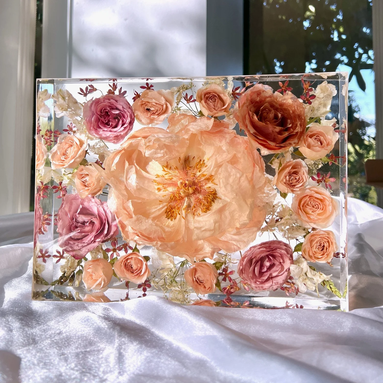 Wedding Invitation Art with Preserved Flowers — MarinaMakesArt - Modern ...