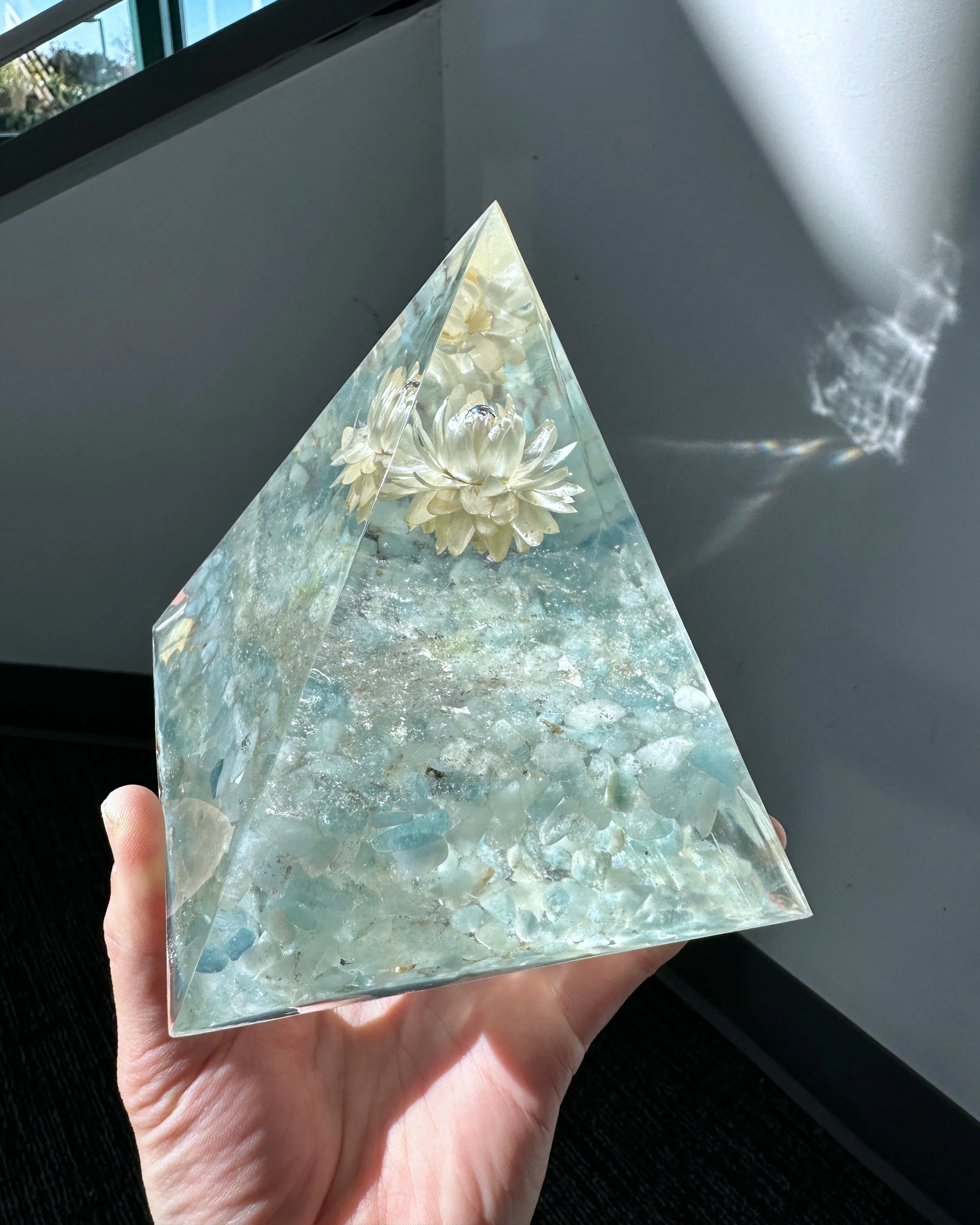 Custom Flower Bookends — MarinaMakesArt - Modern Resin Art by Marina Nara