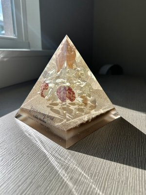 Custom Memorial Pyramid, Custom Cremation Ash Resin Pyramid, Cremation ...