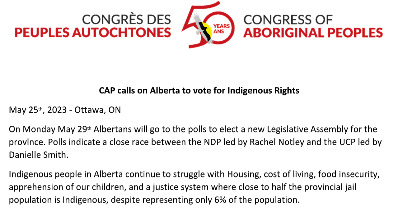 News — Indigenous Congress of Alberta Association