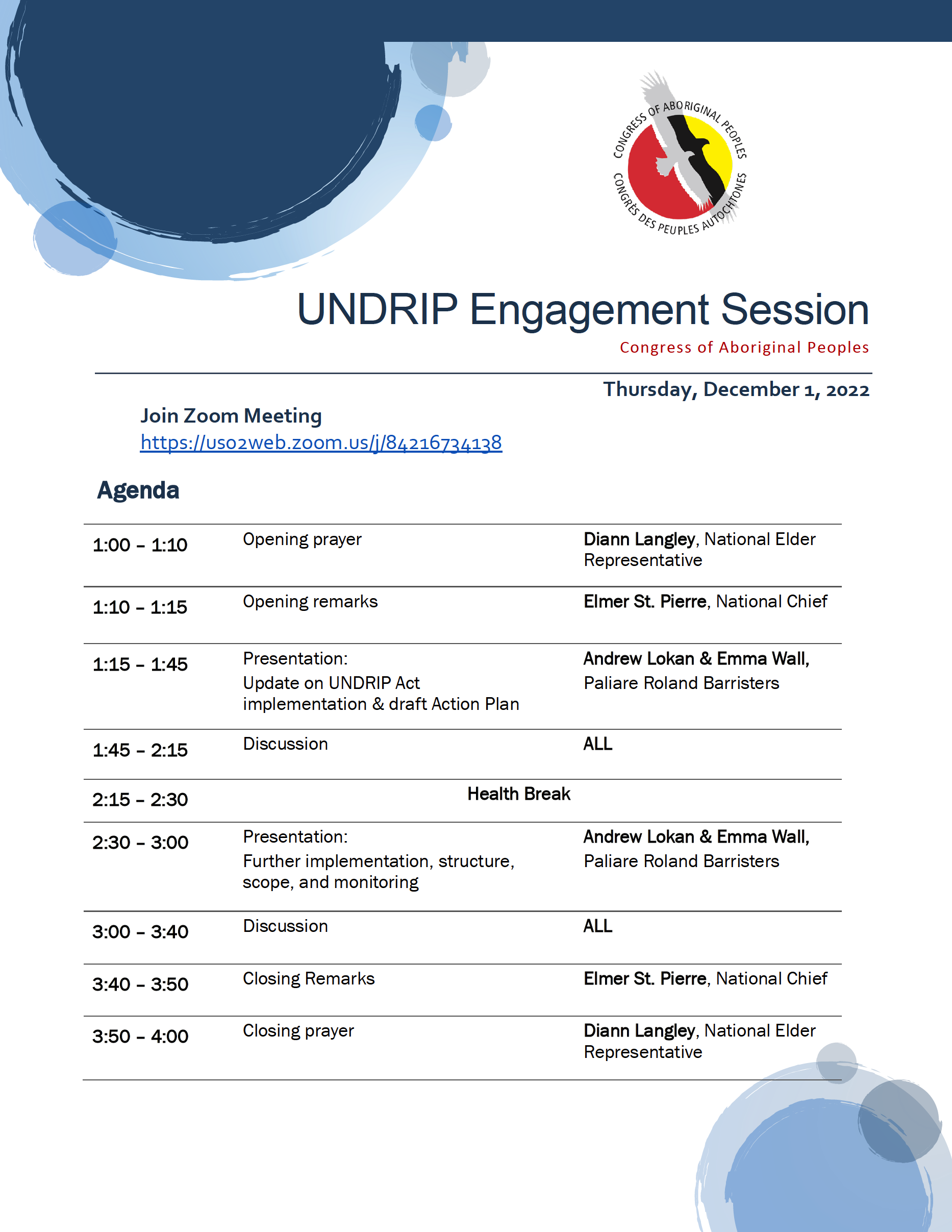 Events — Indigenous Congress of Alberta Association