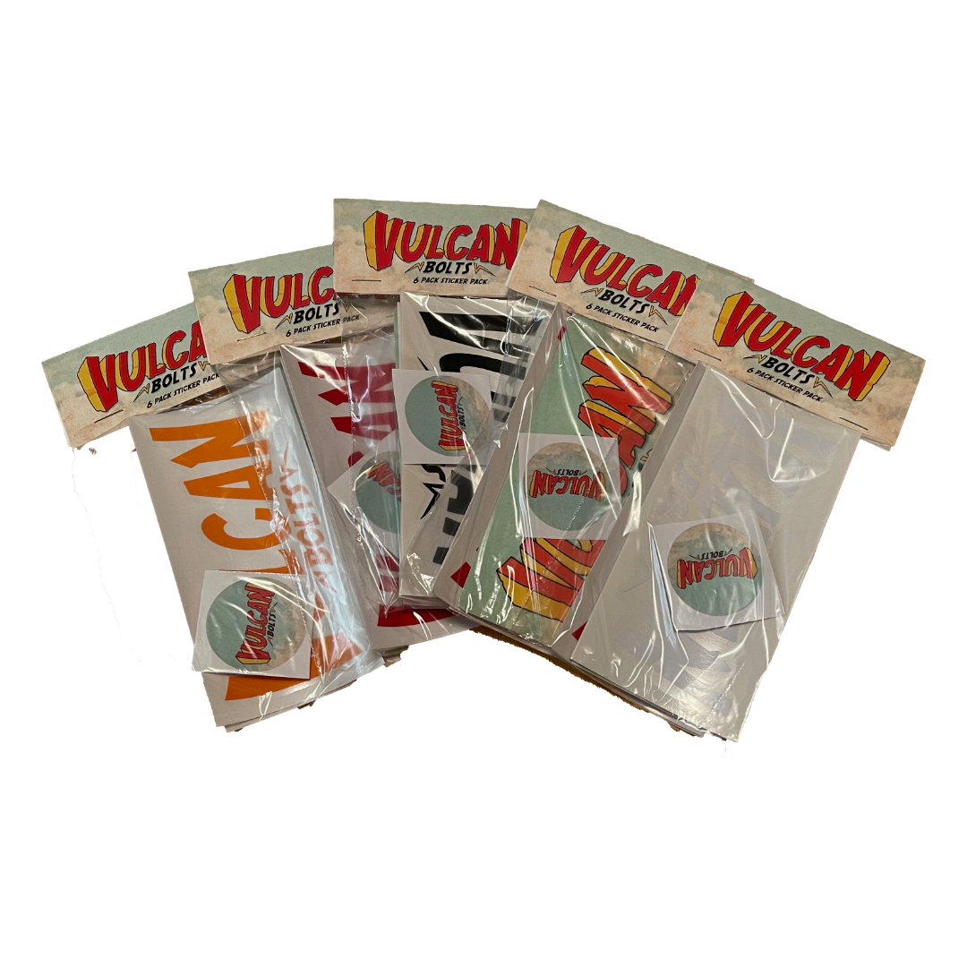 Vulcan Bolts 6 Pack Sticker Pack — Vulcan Bolts