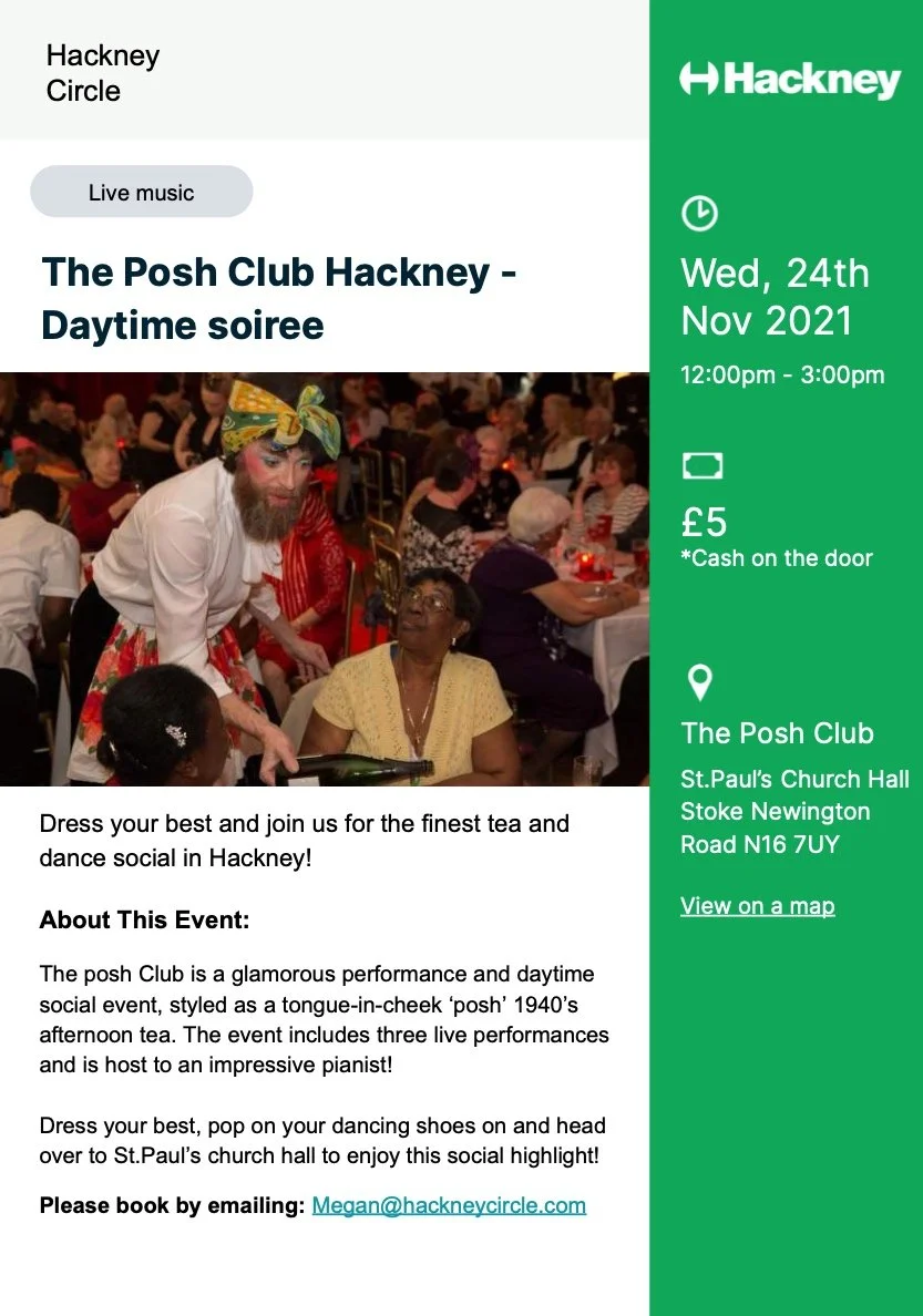 The Posh Club — Hackney Circle