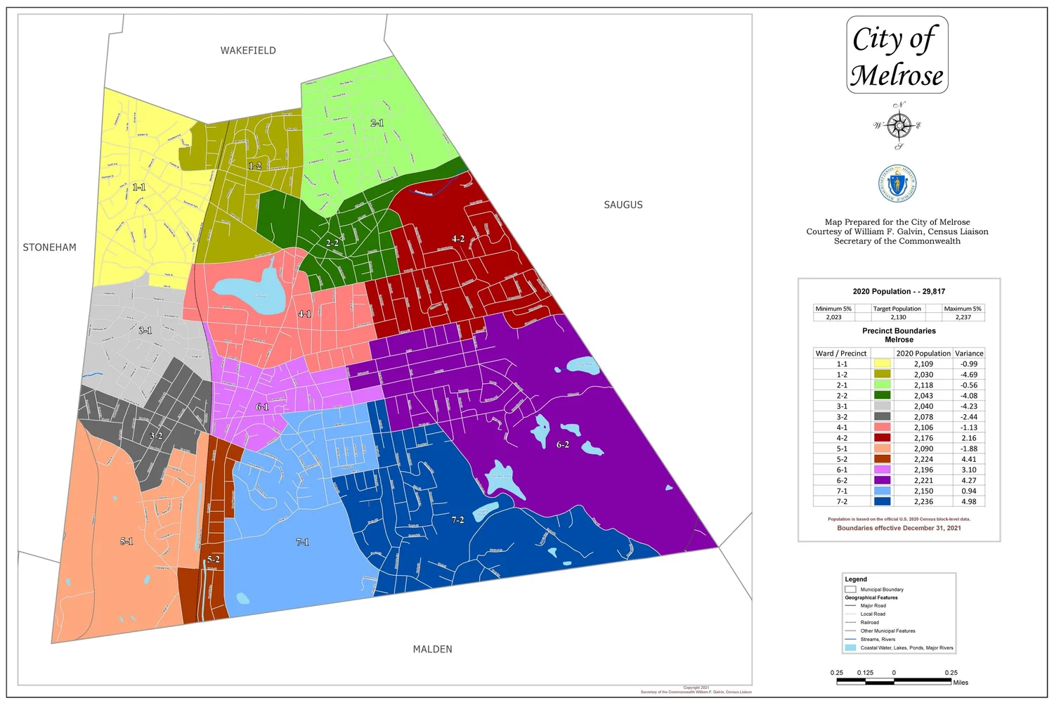 Melrose Wards & Precincts — Melrose Dems