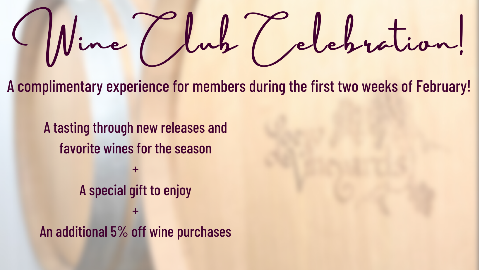 Wine Club Celebration! — Home