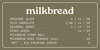 menu — milkbread