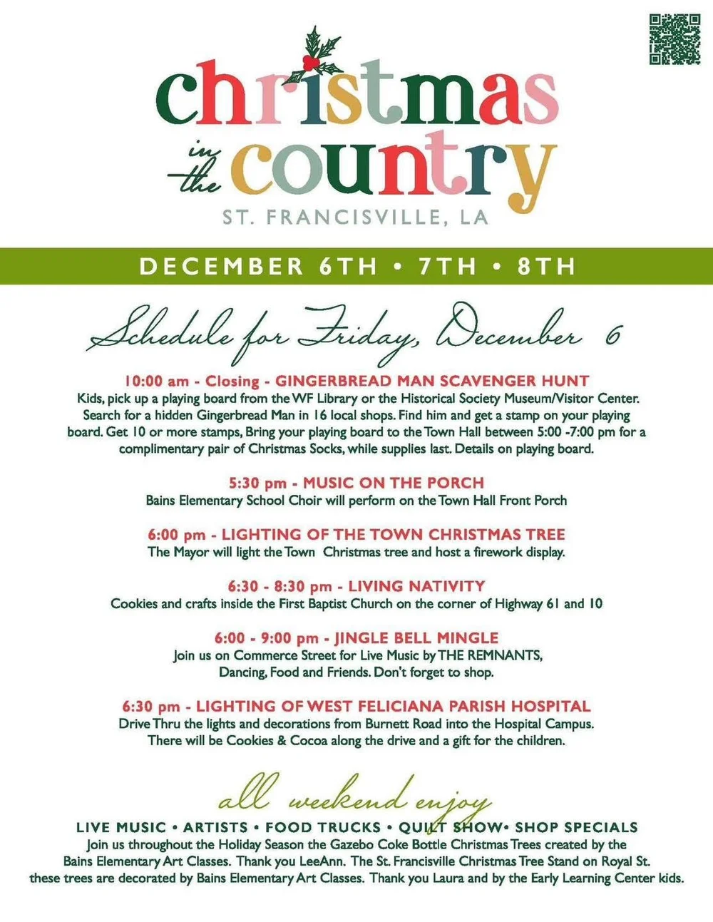 The Remnants to Rock St. Francisville’s ‘Christmas in the Country ...