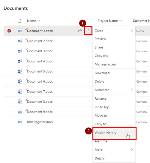 Version History in SharePoint — Laura Anderton