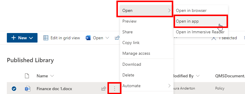 How to compare two versions of a document in SharePoint — Laura Anderton