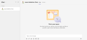 New Microsoft Teams feature – chat to yourself — Laura Anderton