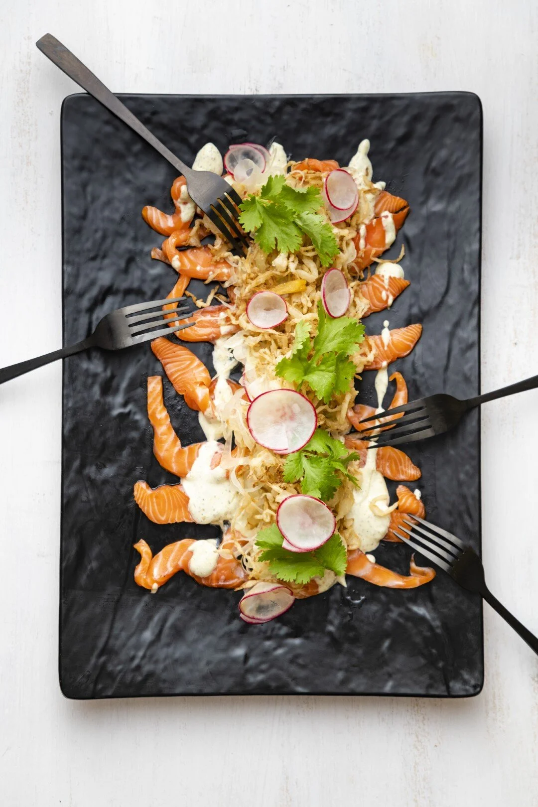 Raw Salmon Salad — SIMON GAULT