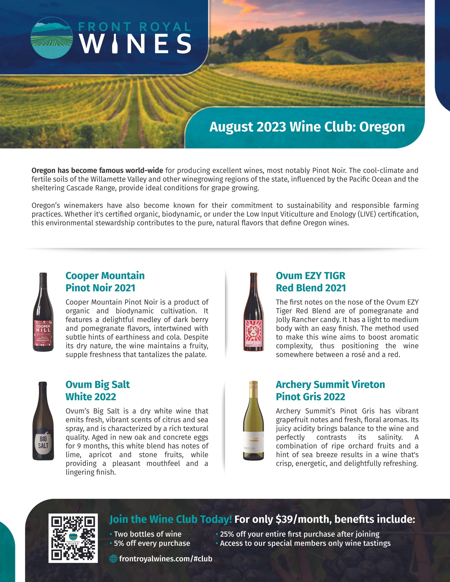 Front Royal Wines | Virginia Wine Shop, Global Selection