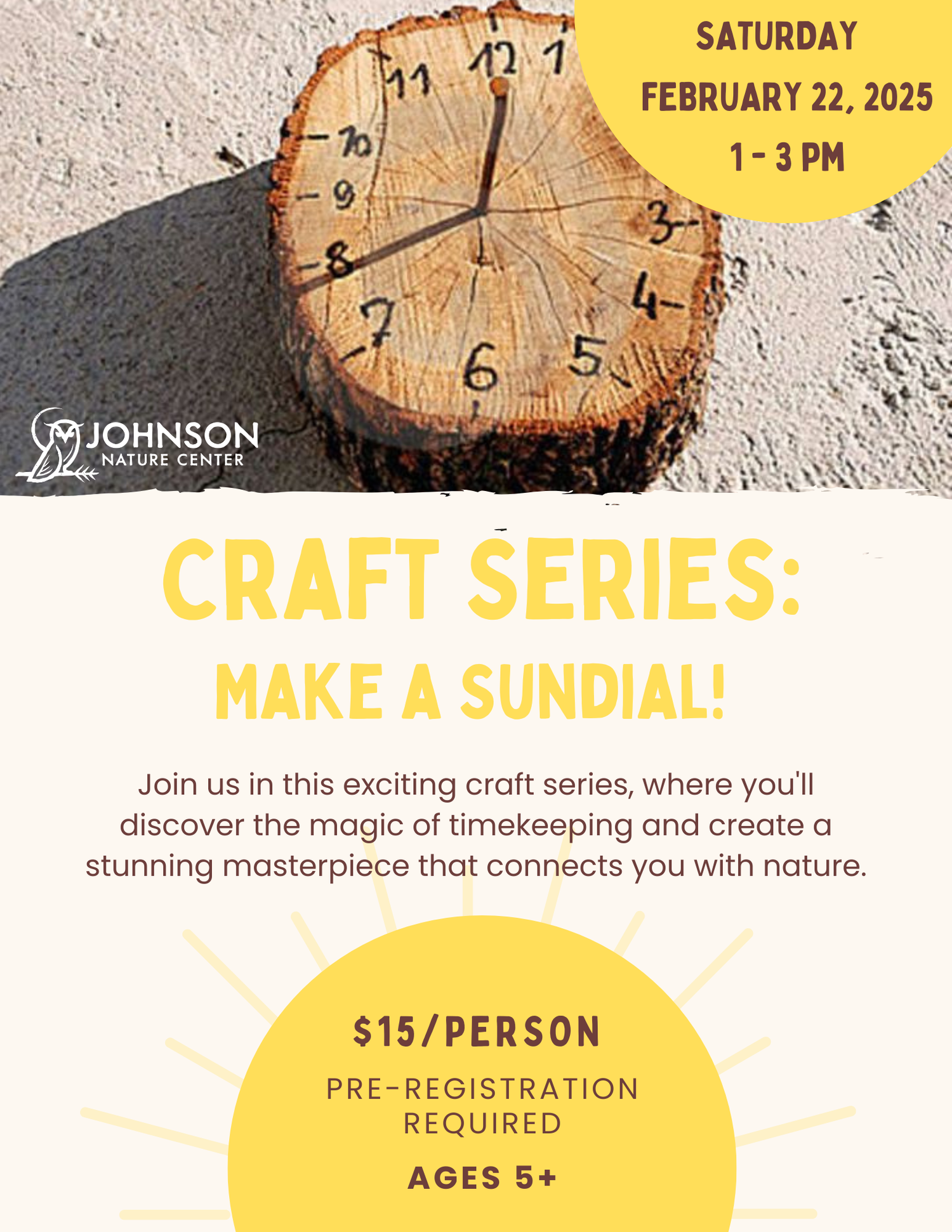 Craft Series: DIY Sundial — JohnsonNatureCenter