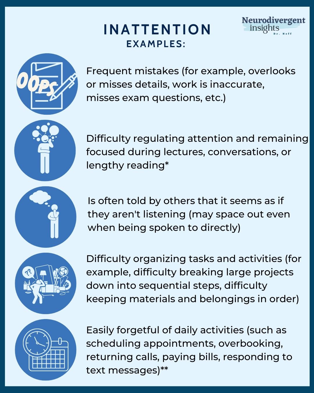 DSM-5 Criteria for ADHD Explained (In Picture Form) - Neurodivergent ...