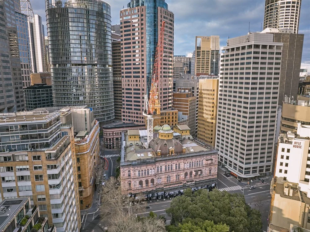 The Lands | Iconic Building Wrap Façade Replication — Scaffad