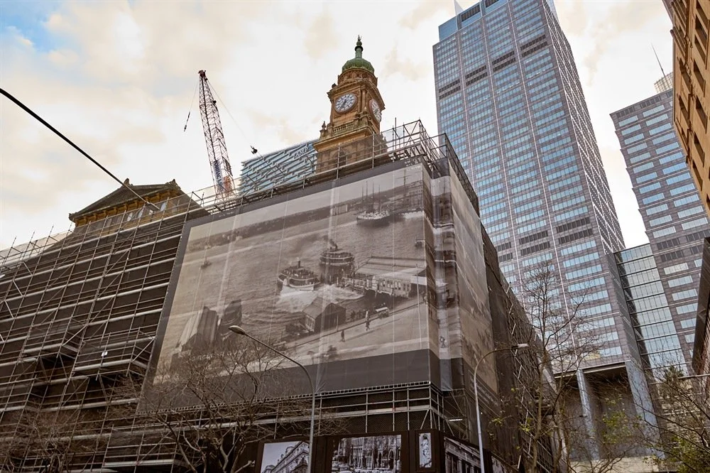 The Lands | Iconic Building Wrap Façade Replication — Scaffad