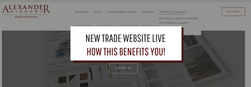 New Trade Website Now Live | Alex Trade Frames