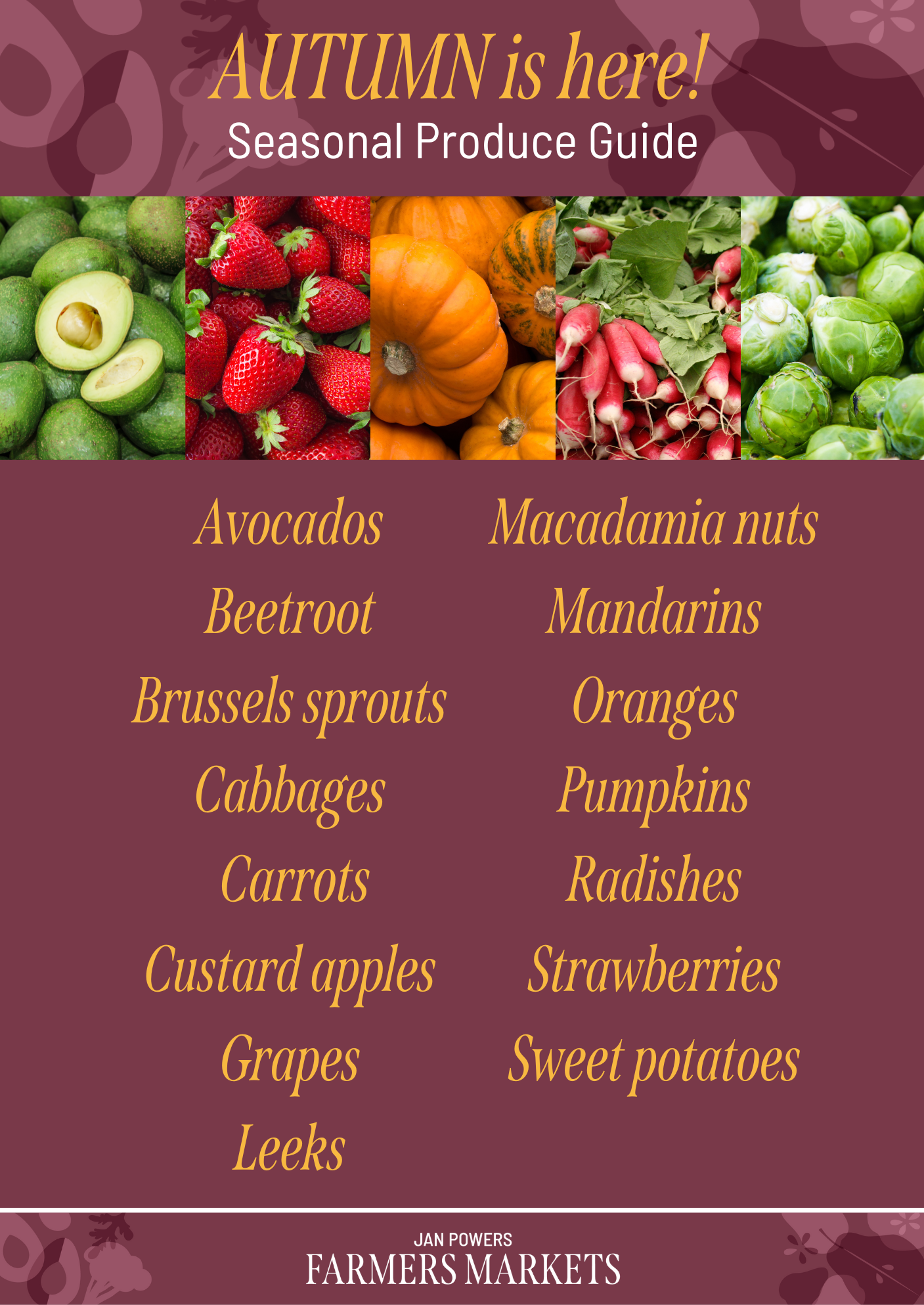 Jan Powers Farmers Markets | Brisbane — Seasonal Produce Guide