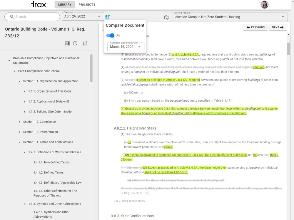 Features — Trax Codes