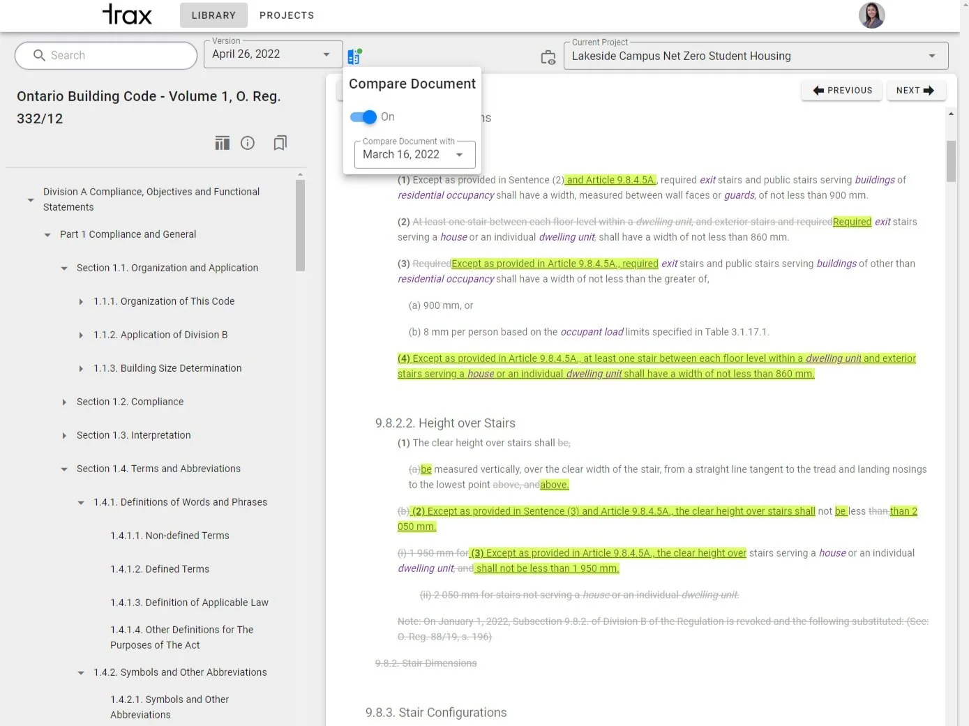 Features — Trax Codes