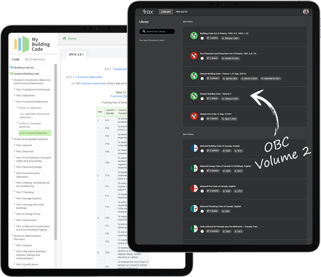 My Building Code — Trax Codes