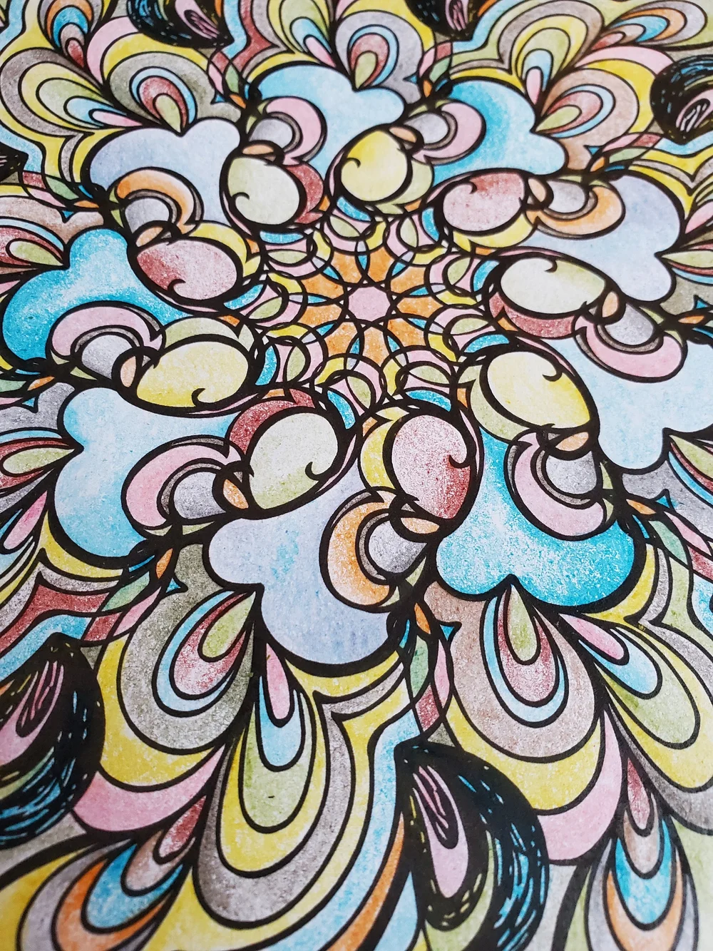 Easy Abstract Zen Doodle Coloring Page - Printable — Alaina Perry